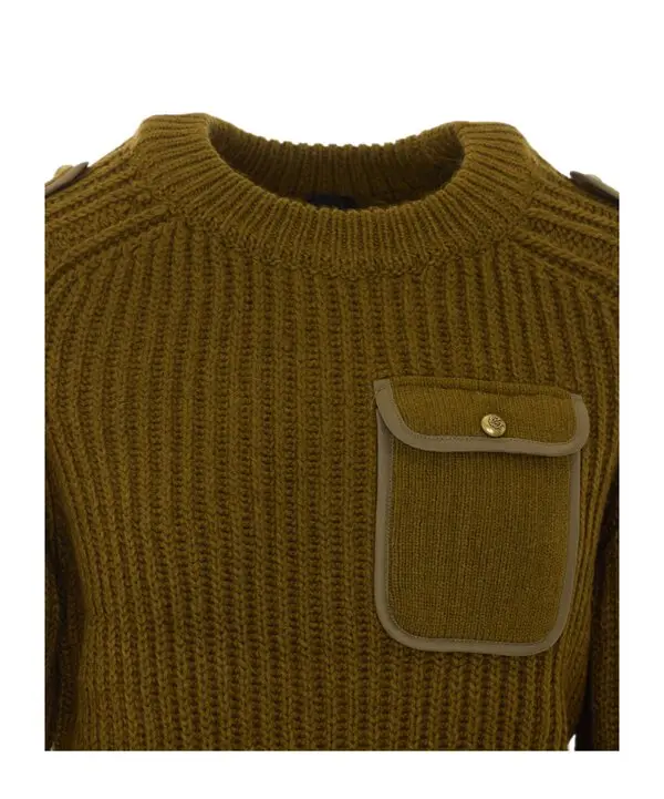 Pinko Chest Pocket Ribbed Sweater
