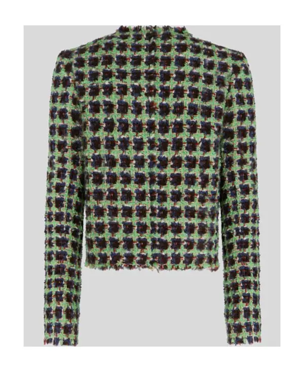 Etro Bouclé Jacket With Floral Buttons