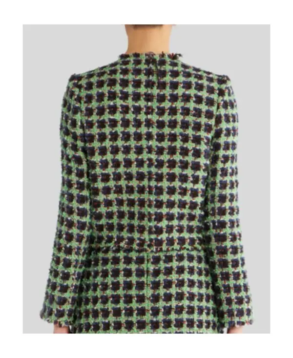 Etro Bouclé Jacket With Floral Buttons