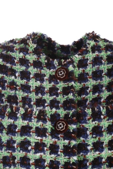 Etro Bouclé Jacket With Floral Buttons