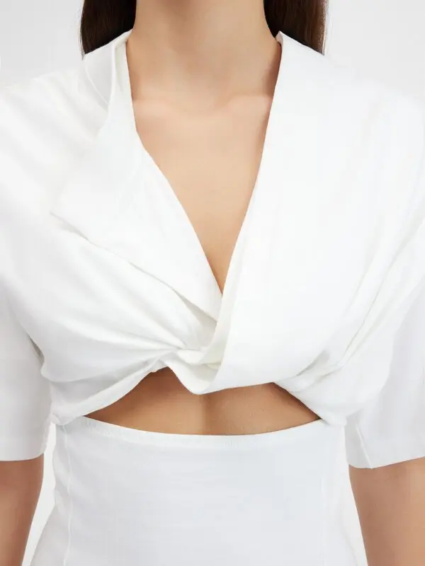Jacquemus Bahia Cut-out Detail Mini Dress