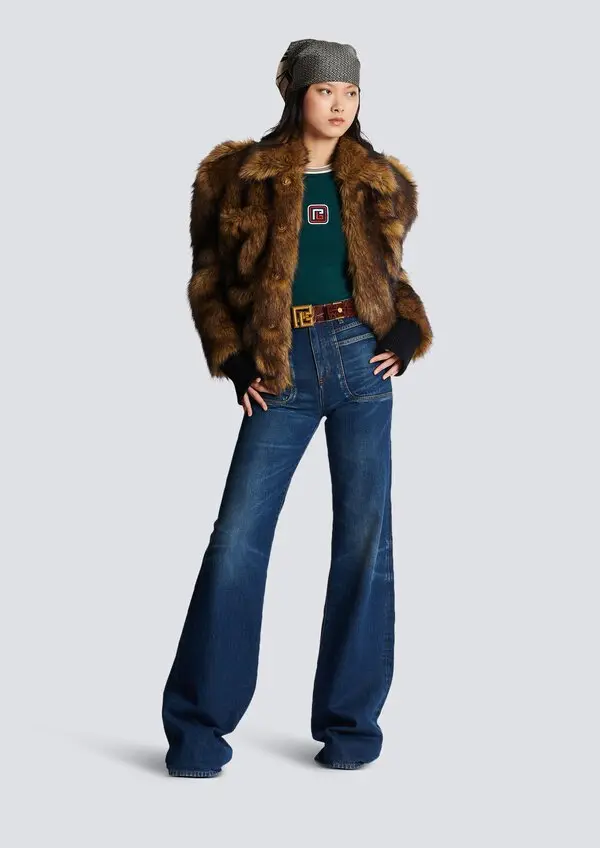 Balmain Belt-looped Flared Jeans
