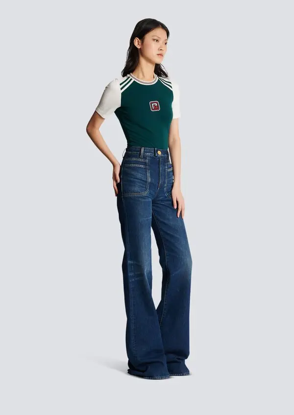 Balmain Belt-looped Flared Jeans