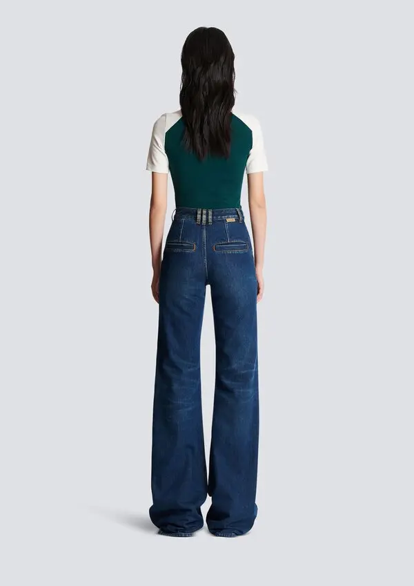Balmain Belt-looped Flared Jeans