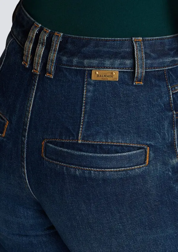 Balmain Belt-looped Flared Jeans