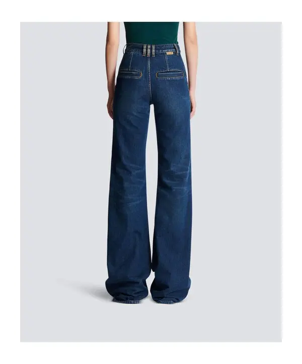 Balmain Belt-looped Flared Jeans