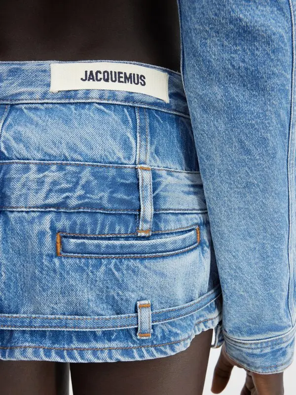 Jacquemus La Mini De Nîmes Criollo Miniskirt