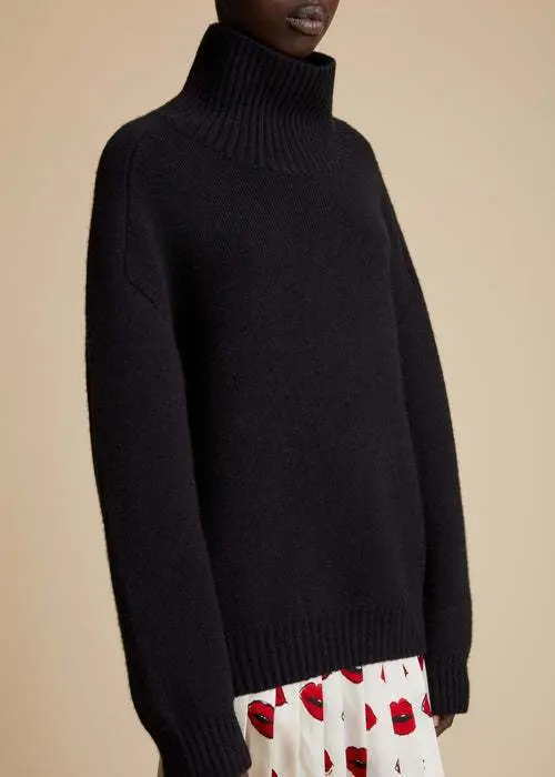 Khaite The Landen High Neck Knitted Jumper
