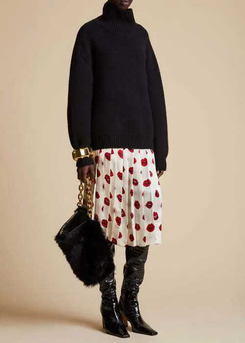 Khaite The Landen High Neck Knitted Jumper