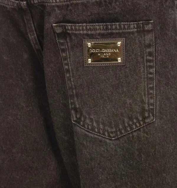 Dolce & Gabbana Ripped-detailing Knee-length Denim Shorts