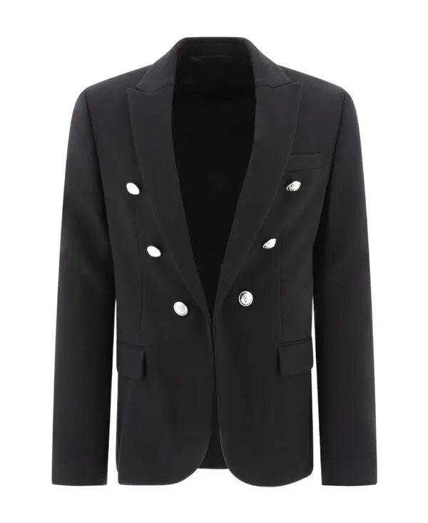 Balmain Double-breasted Flannel Blazer