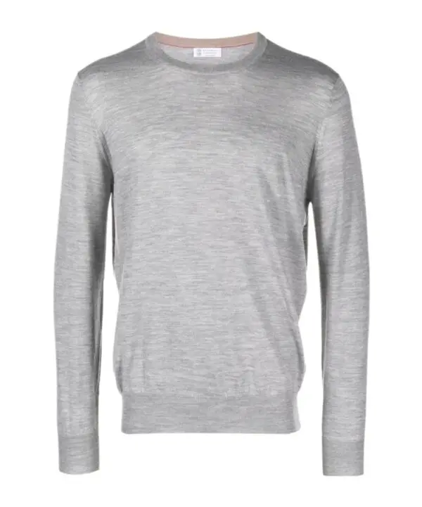 Brunello Cucinelli Crewneck Knitted Jumper - Gray