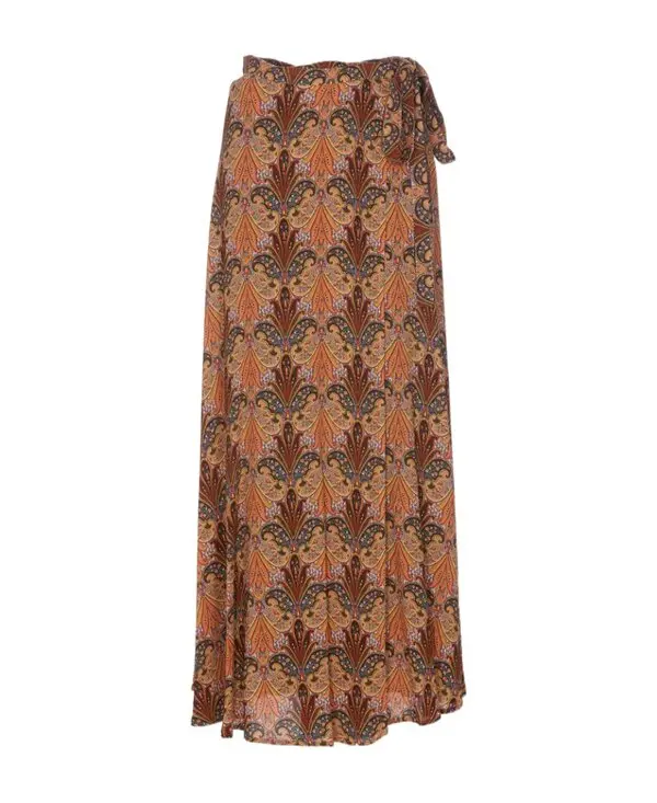 Etro High-waist Graphic-printed Long Skirt