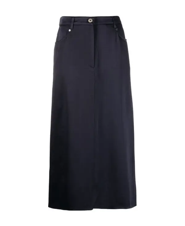 Brunello Cucinelli High-waisted Midi Skirt