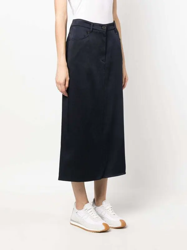 Brunello Cucinelli High-waisted Midi Skirt