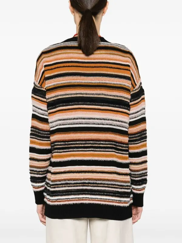 Missoni Striped Crochet-knit Cardigan