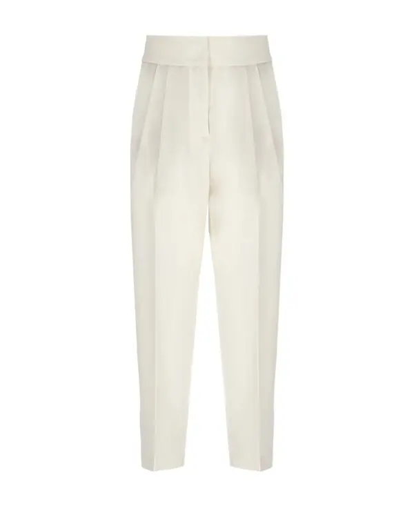 Fabiana Filippi High Waist Straight-leg Trousers - White