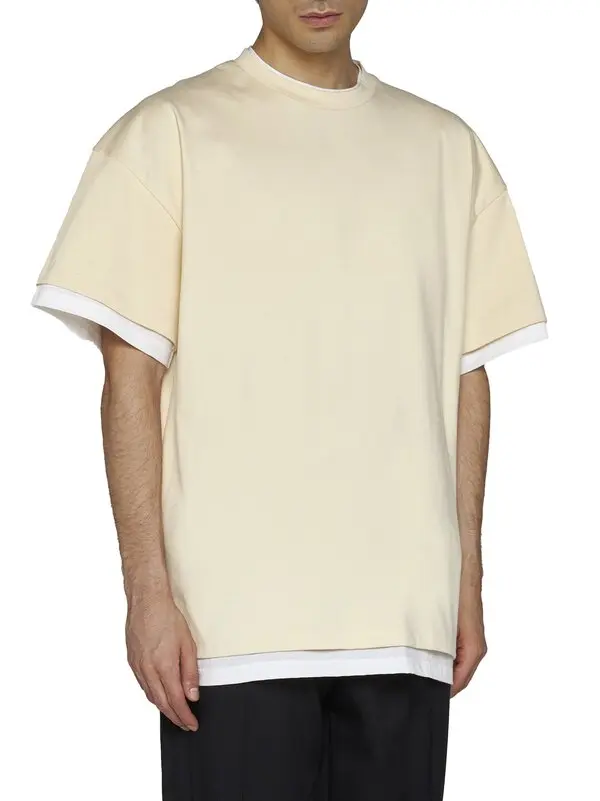 JIL SANDER Logo Printed Crewneck T-shirt
