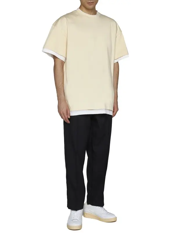JIL SANDER Logo Printed Crewneck T-shirt