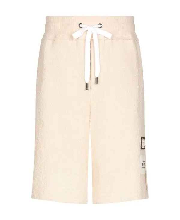 Dolce & Gabbana Logo-patch Terry-cloth Shorts