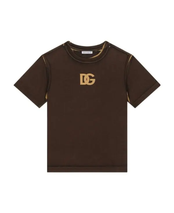 Dolce & Gabbana Logo-print Cotton T-shirt - Black
