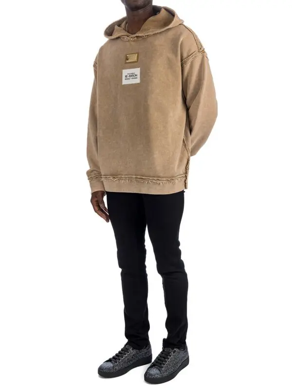 Dolce & Gabbana Dolce Gabbana Logo Plaque Hoodie