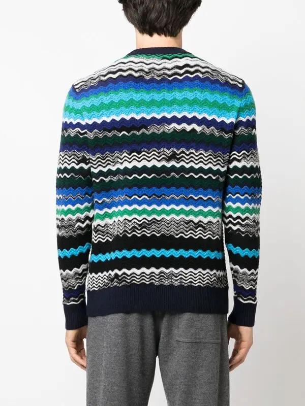 Missoni Zig-zag Woven Crewneck Knitted Jumper