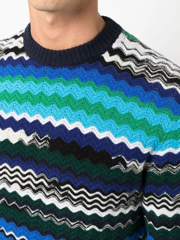 Missoni Zig-zag Woven Crewneck Knitted Jumper