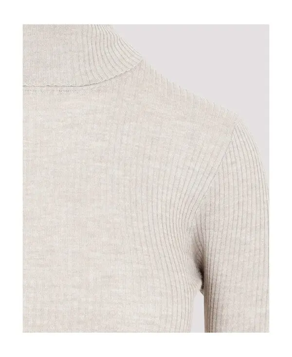 Brunello Cucinelli High-necked Long-sleeved Sweater