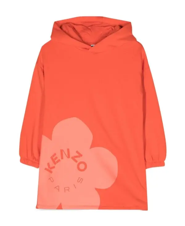 Kenzo Long-sleeved Hooded Dress