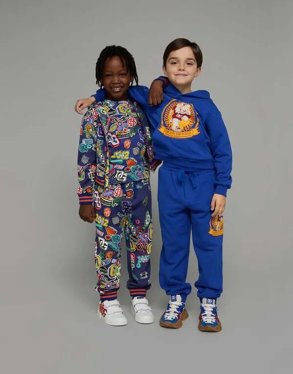 Dolce & Gabbana Sticker-print Zip-up Hoodie