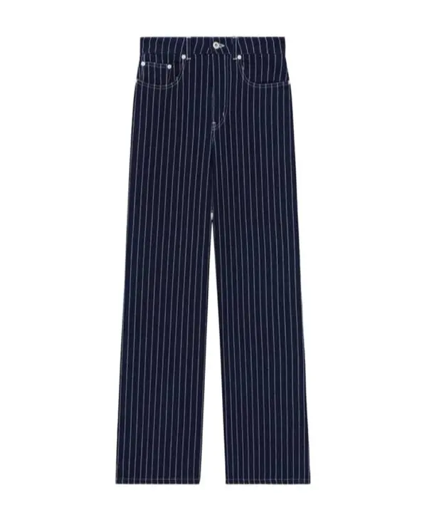 Kenzo Sashiko Stitch Wide Leg Jeans