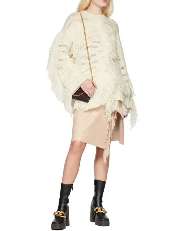 Stella McCartney Oversized Fringed Knitted Jumper