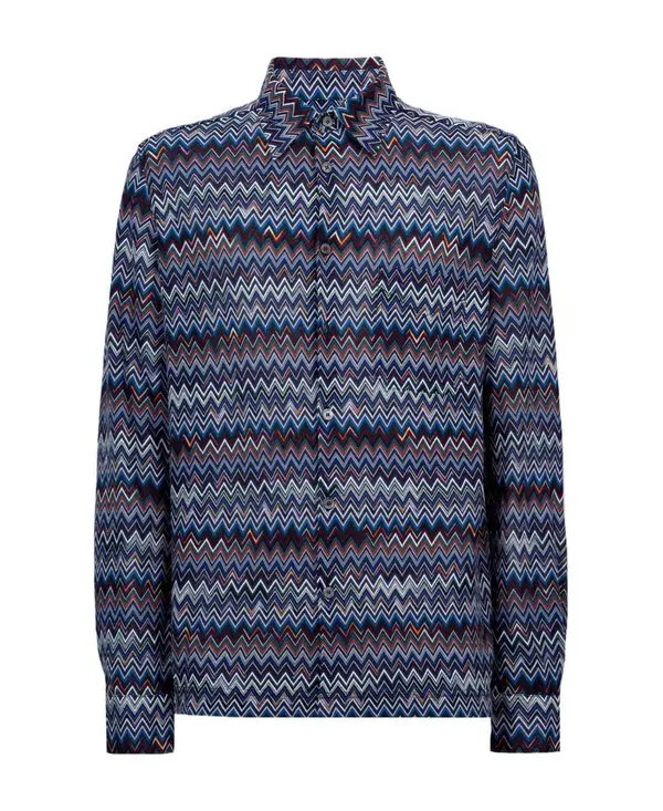 Missoni Chevron Printed Long-sleeved Shirt