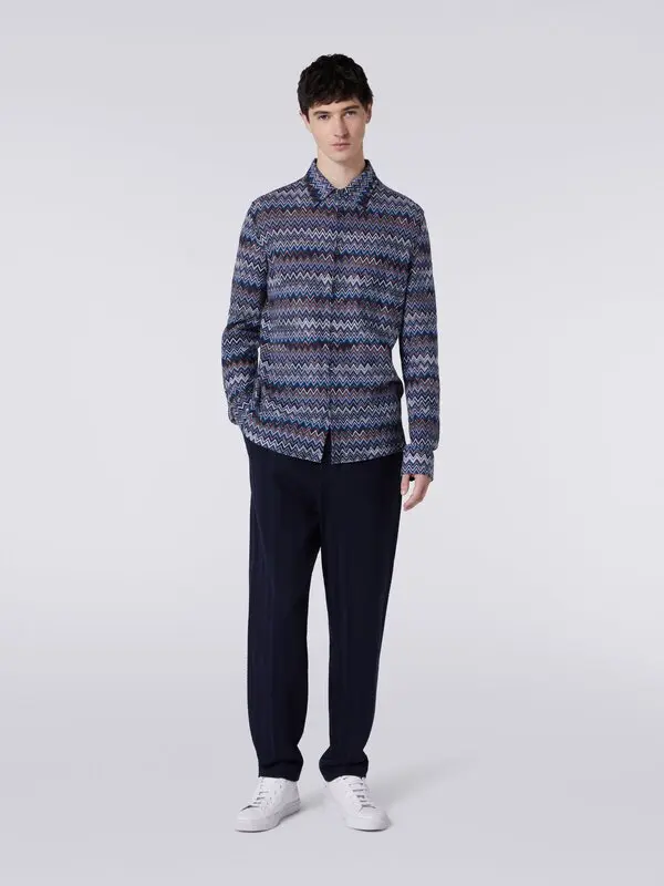 Missoni Chevron Printed Long-sleeved Shirt