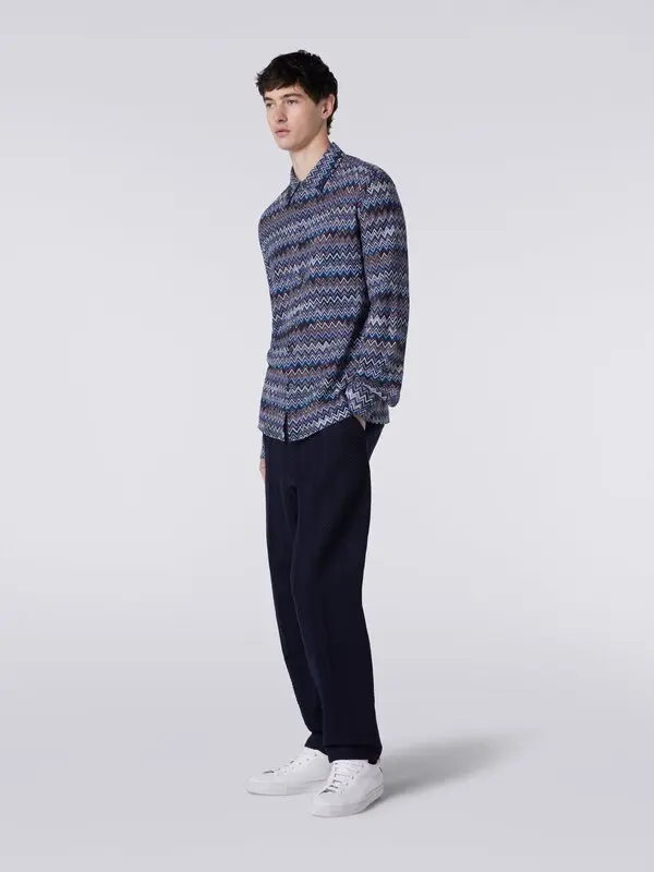 Missoni Chevron Printed Long-sleeved Shirt