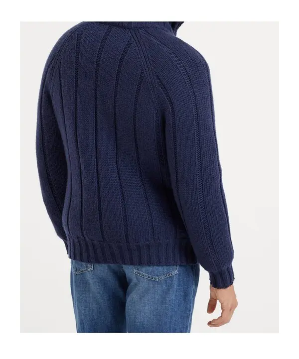 Brunello Cucinelli Zip-up Ribbed-knit Jacket