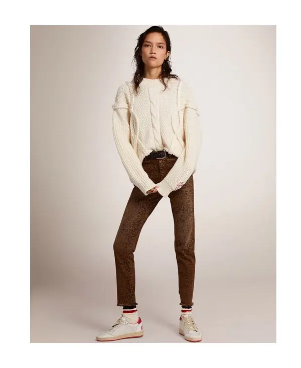 GOLDEN GOOSE Leopard Printed Skinny Jeans