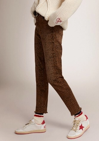 GOLDEN GOOSE Leopard Printed Skinny Jeans