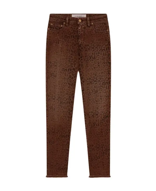GOLDEN GOOSE Leopard Printed Skinny Jeans - No