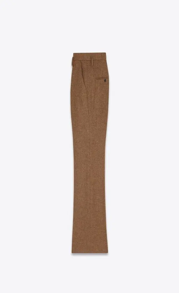 Saint Laurent High Waist Straight Leg Pants