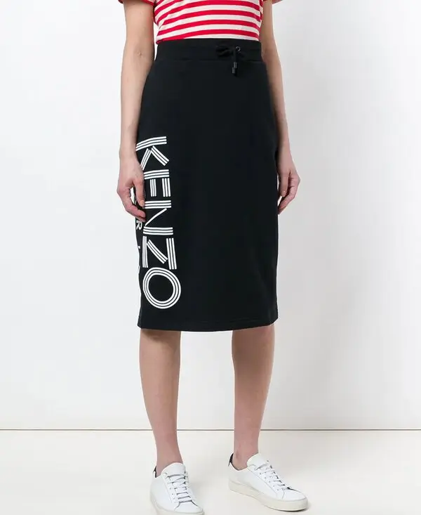 Kenzo Logo Printed Skirt