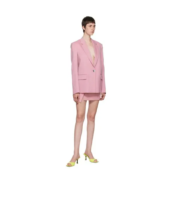 Attico Square-toe Leather Mules