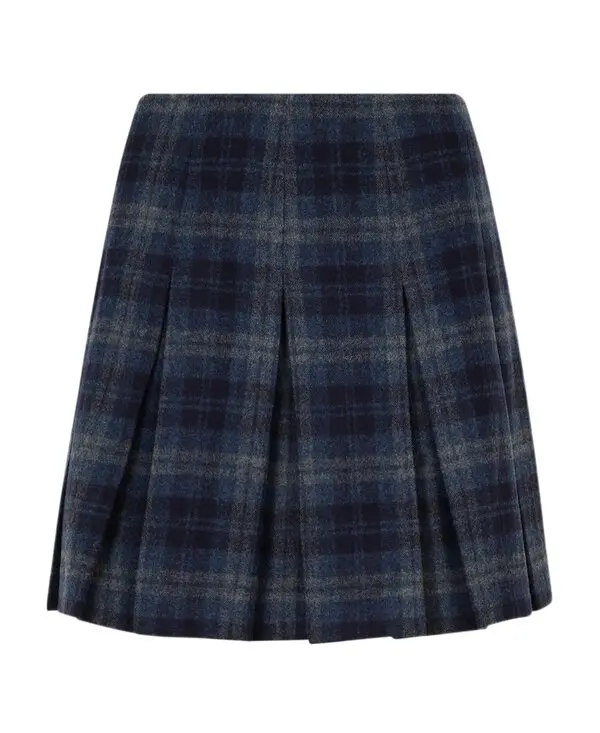 Fabiana Filippi Plaid Skirt - Black