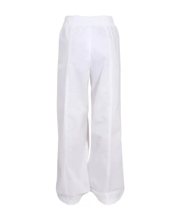 Fabiana Filippi Straight-leg Elasticated-waistband Trousers - White