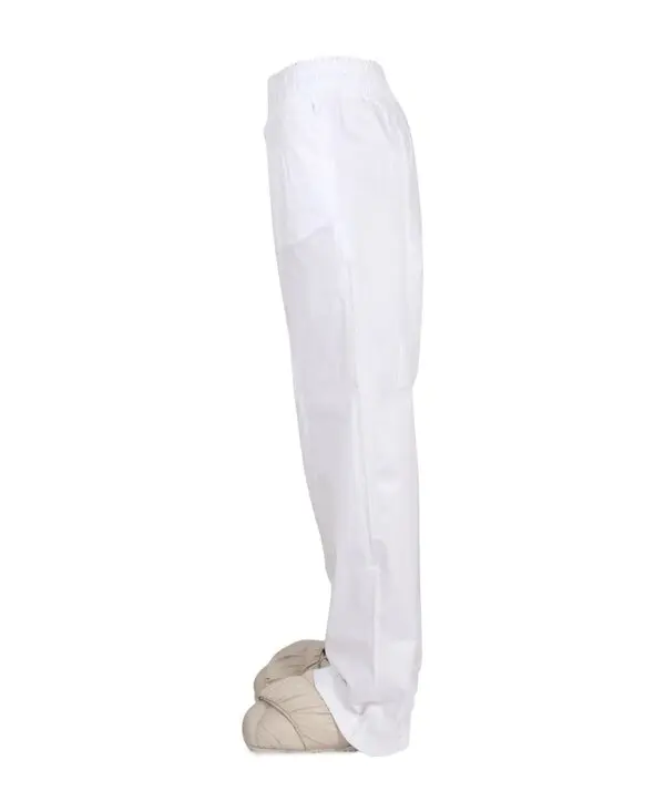 Fabiana Filippi Straight-leg Elasticated-waistband Trousers - White