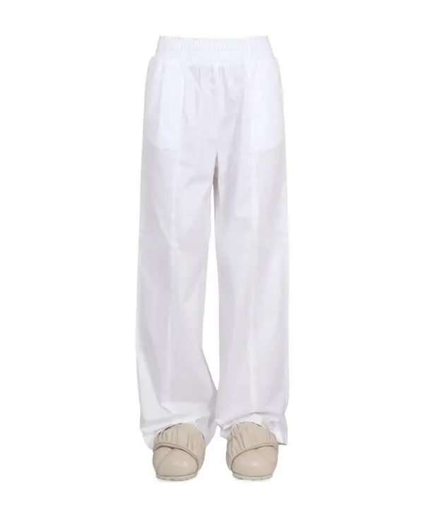 Fabiana Filippi Straight-leg Elasticated-waistband Trousers - White