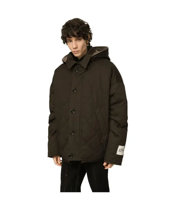 Dolce & Gabbana Dolce Gabbana Quilted Hooded Jacket