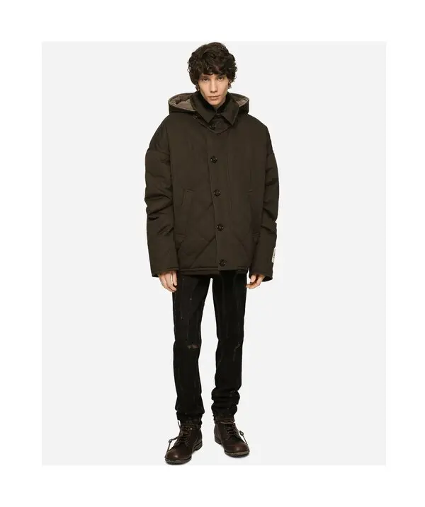 Dolce & Gabbana Dolce Gabbana Quilted Hooded Jacket