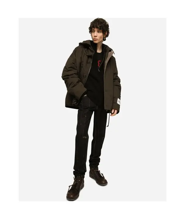 Dolce & Gabbana Dolce Gabbana Quilted Hooded Jacket